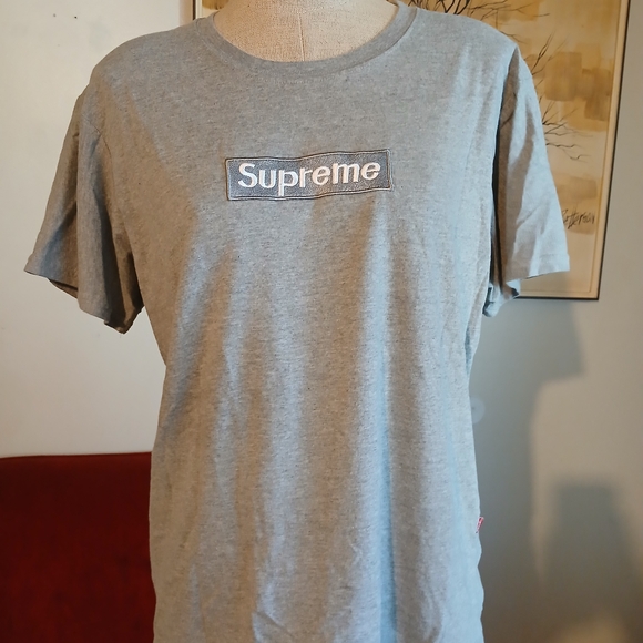 Supreme | Tops | Supreme Gray Tshirt | Poshmark